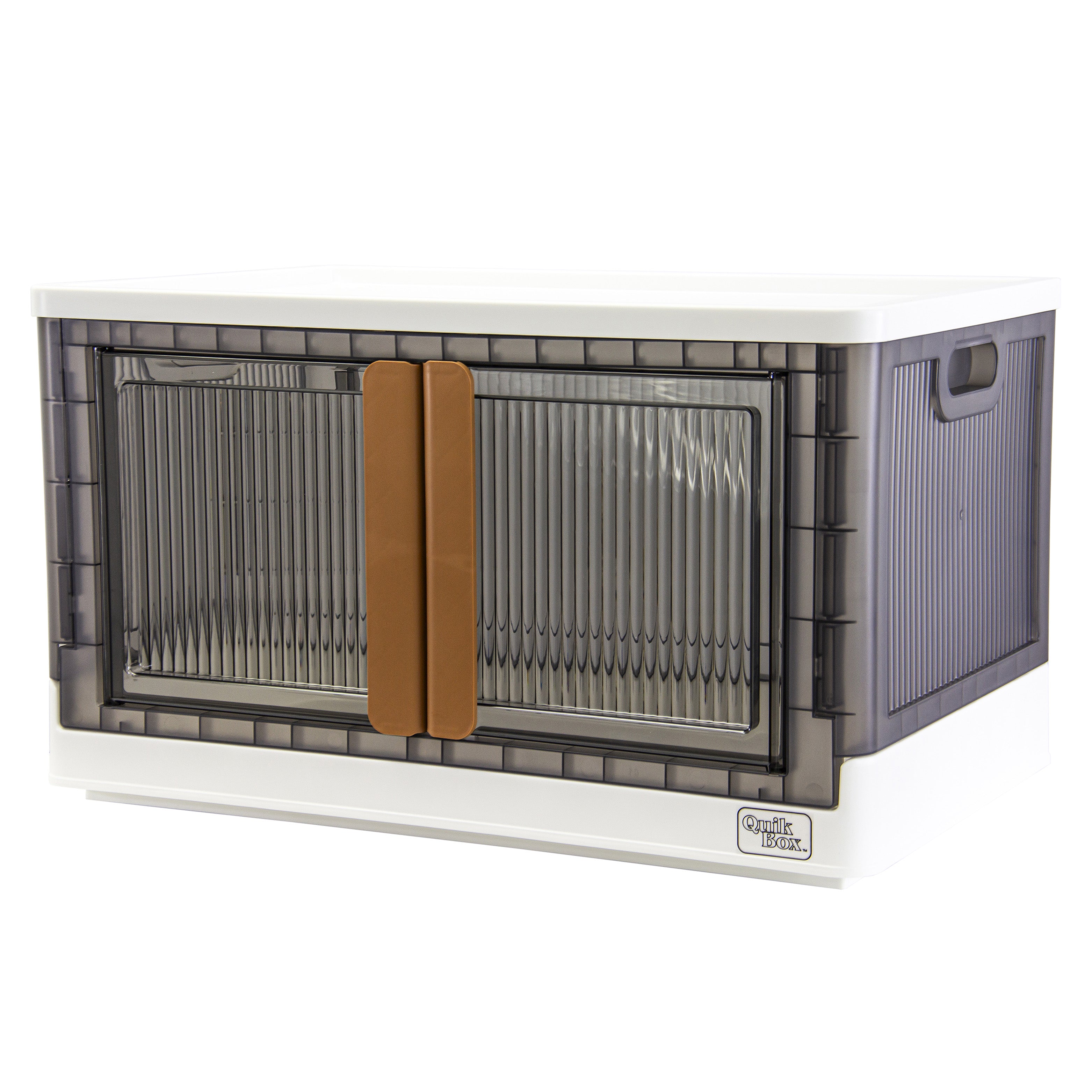 dbest products Quik Box - 19 Gallon 3 pack Stackable Storage Bins with ...