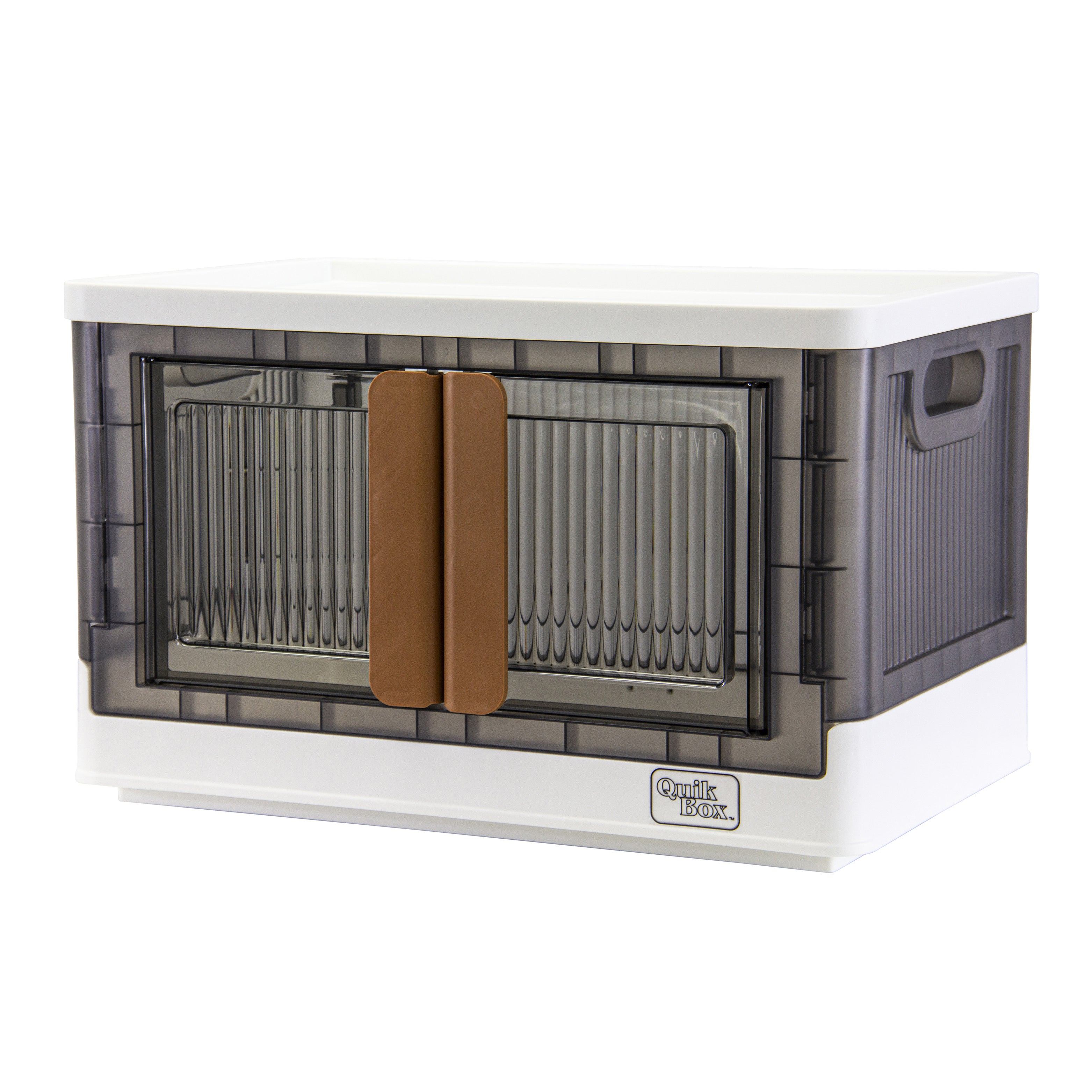 dbest products Quik Box - 8.5 Gallon Stackable Storage Bins with Doors ...