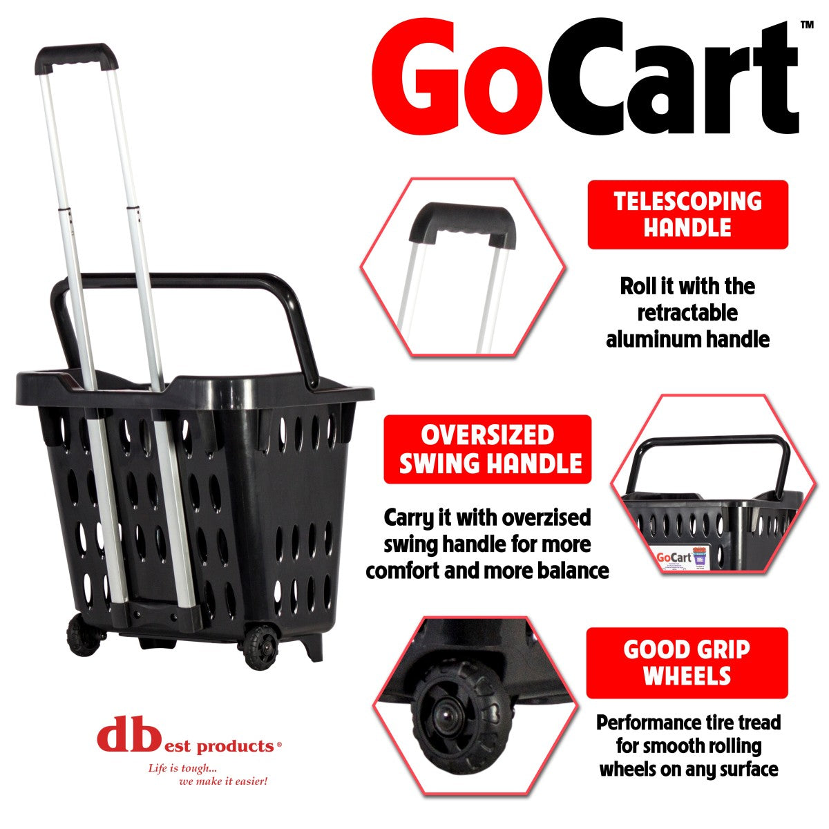 Buy Ultra Compact Cooler Smart Cart | Rolling Storage Cart - dbest products