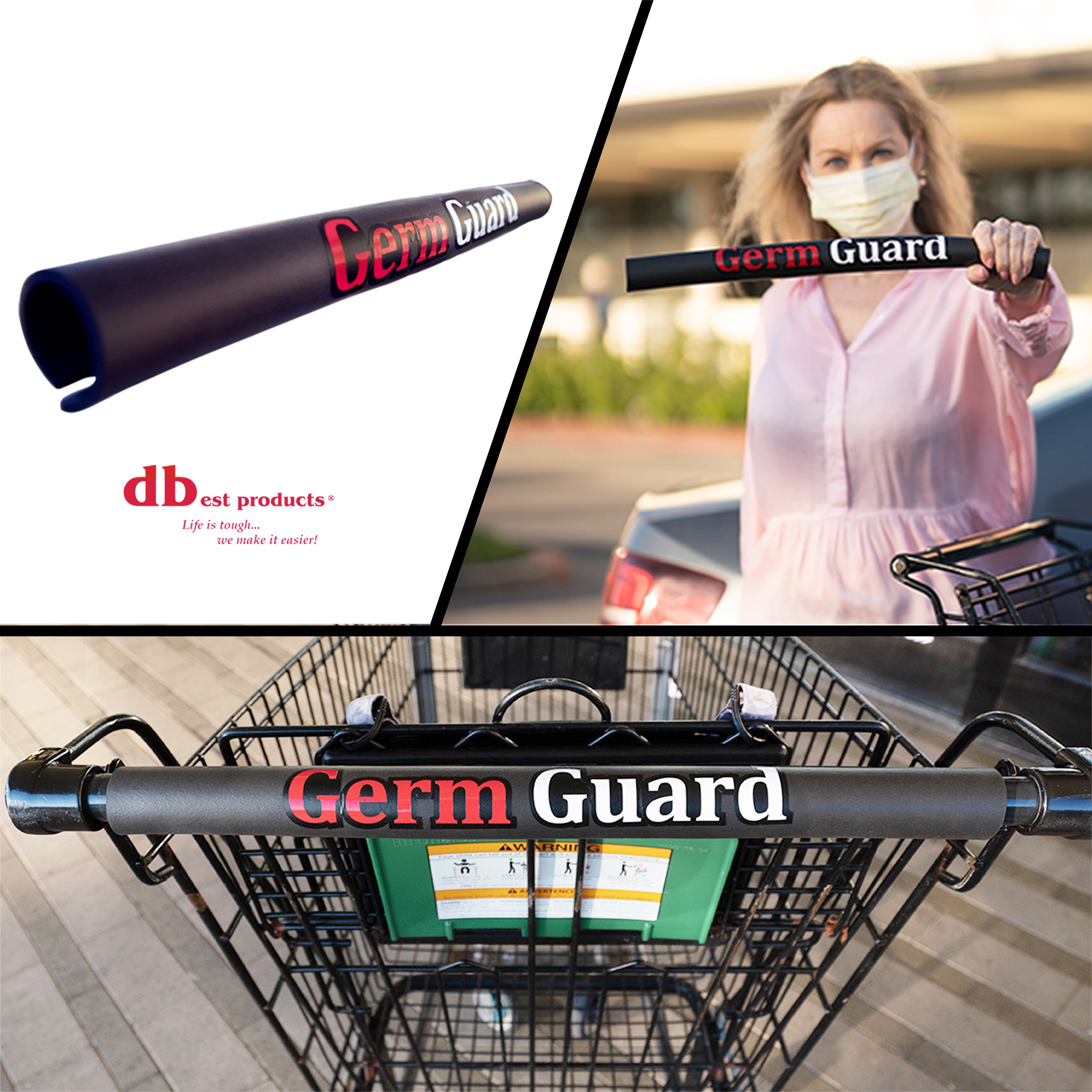 Germ Guard 1 piece, Contactless Supermarket Shopping Cart Handle Cover ...