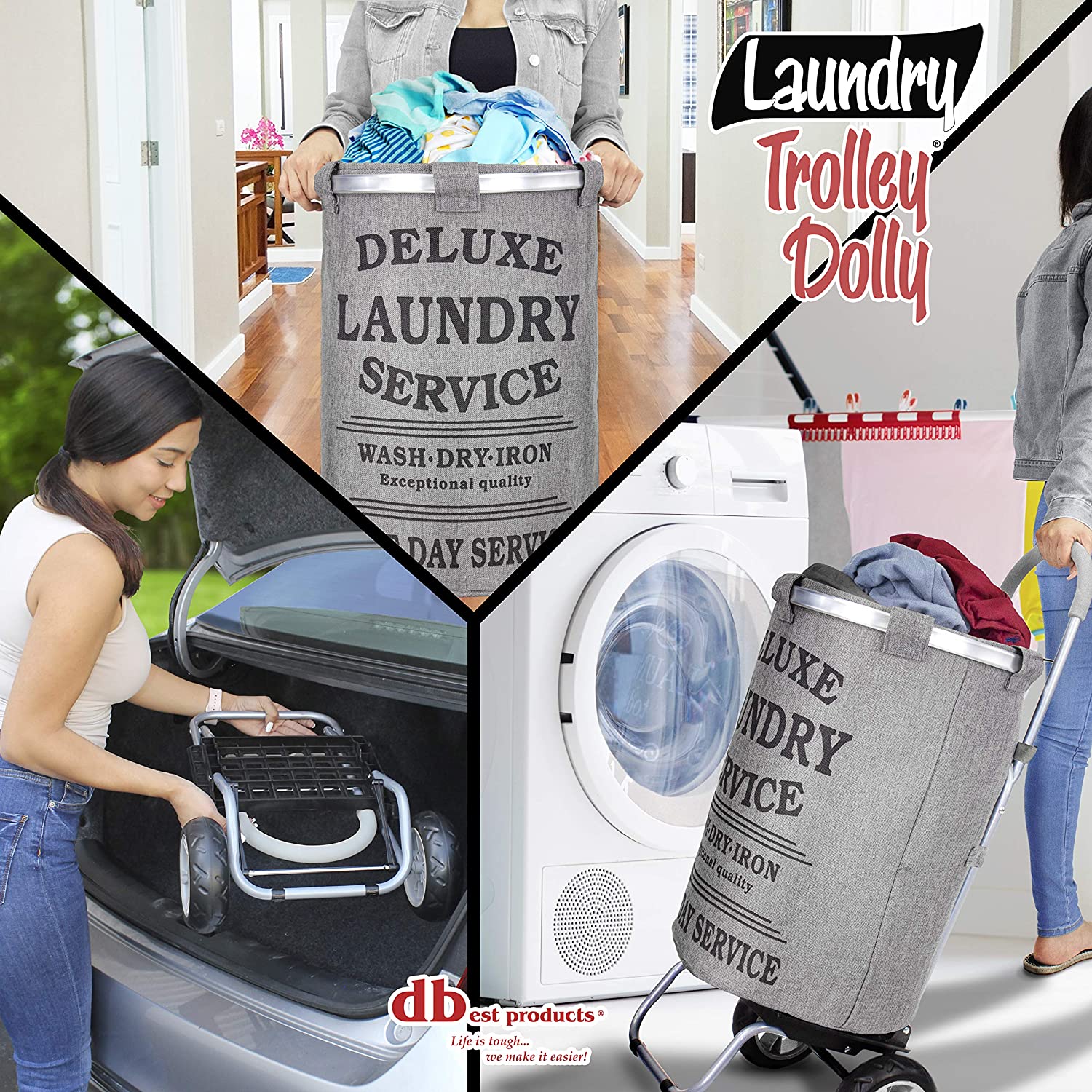 Laundry Trolley Dolly - dbest products