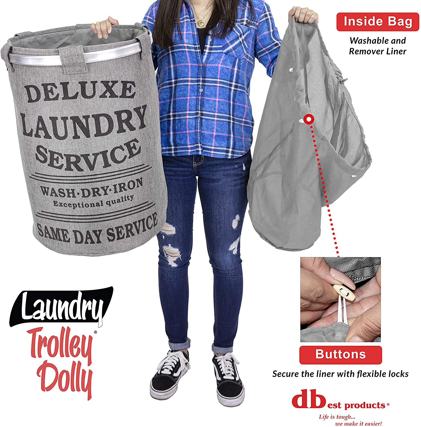 Laundry Trolley Dolly - dbest products