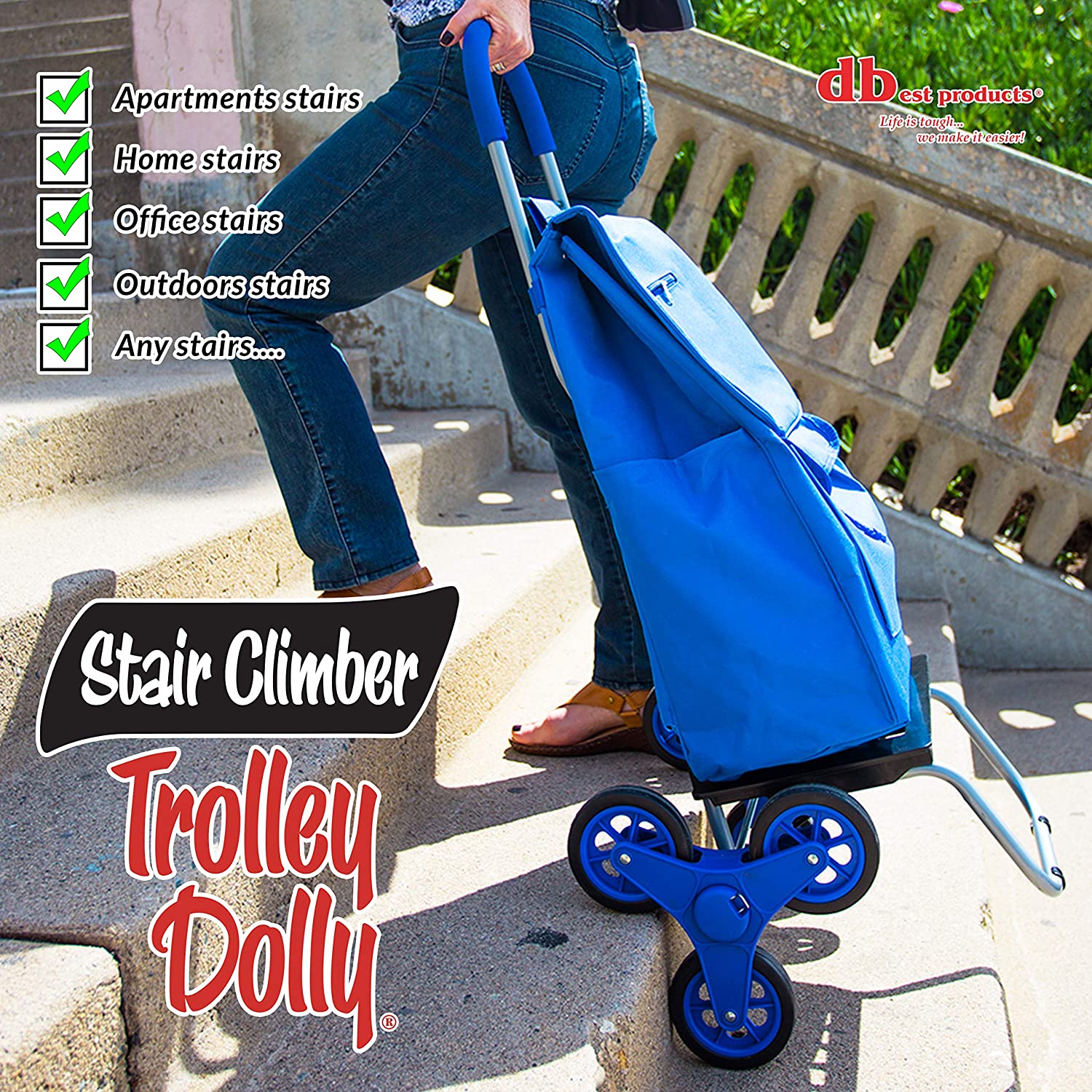 Stair Climber Trolley Dolly - dbest products