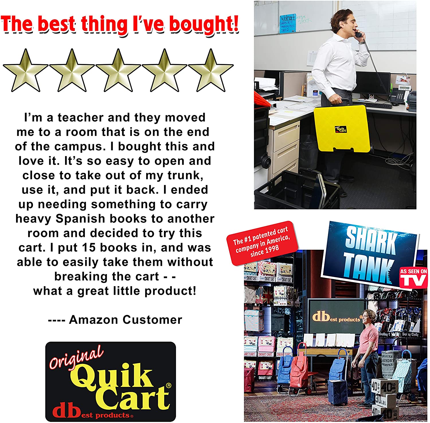 A durable collapsible rolling crate | Best Quick Cart - dbest products