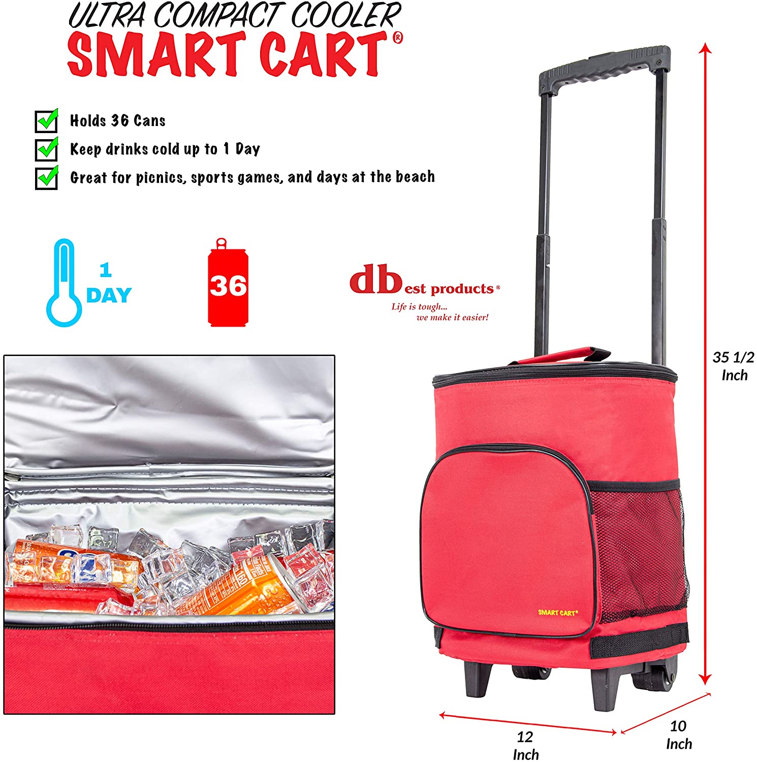 Ultra Compact Cooler Smart Cart® - dbest products